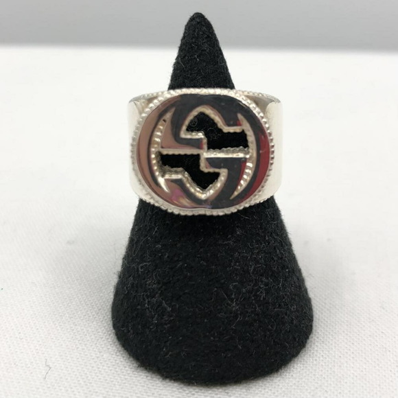 Gucci | Jewelry | Gucci Interlocking G Ring Size 8 Silver Gucci | Poshmark